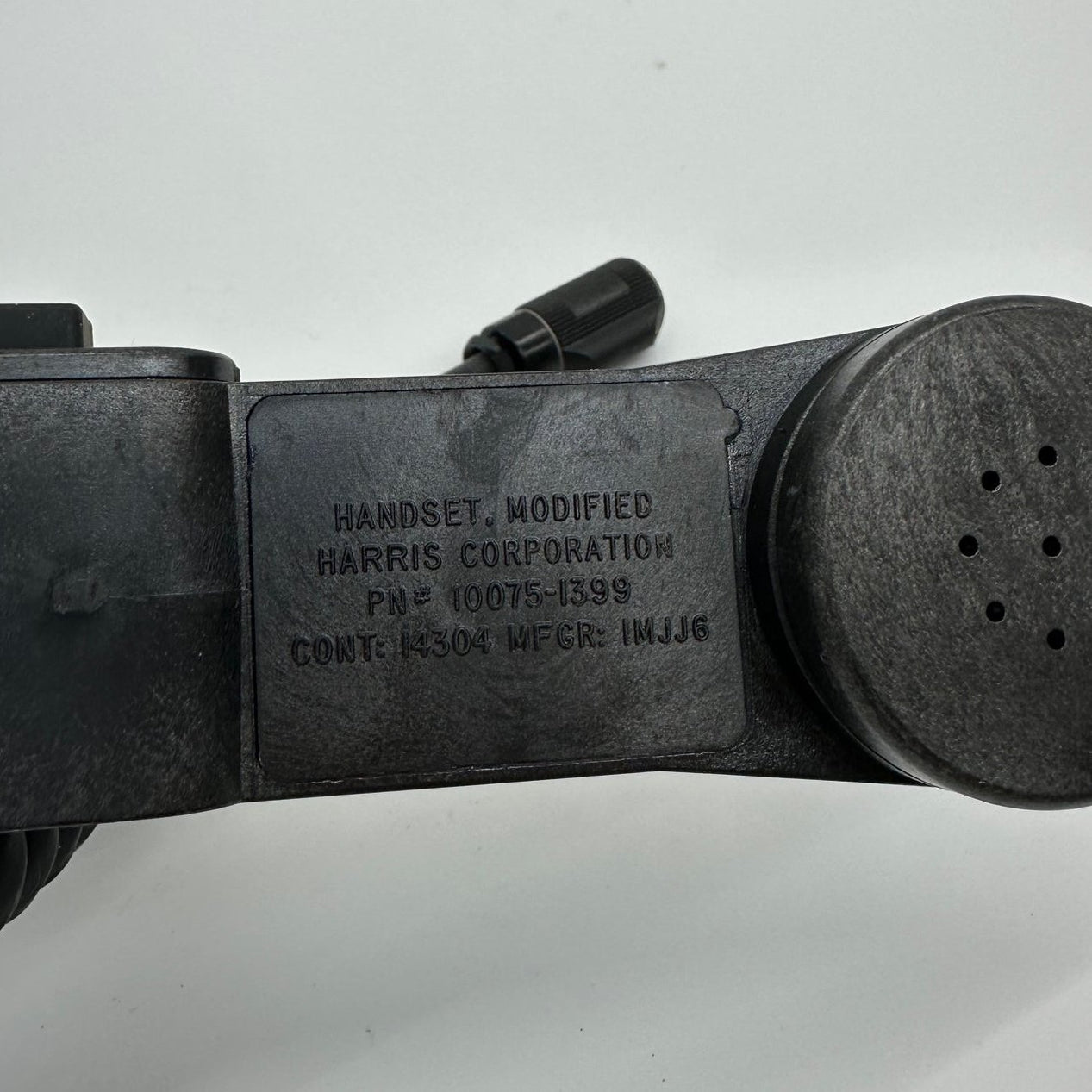 Harris H-250 Modified Military Handset 10075-1399 NSN 5965-01-463-7915 ...