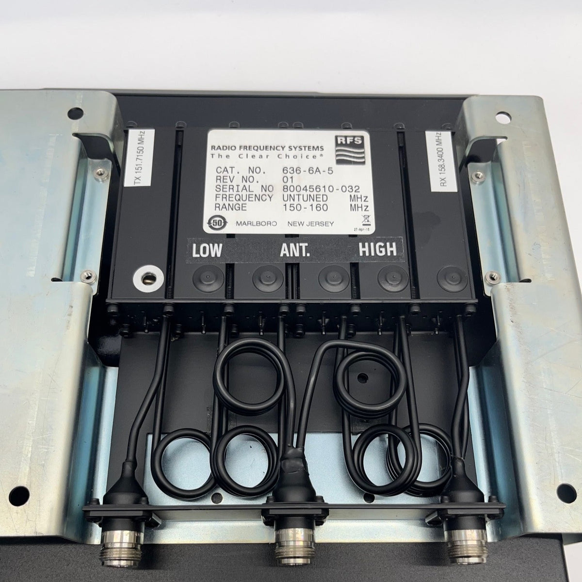 RFS / Celwave 636-6A-5 VHF Duplexer — HaloidSolutions.com