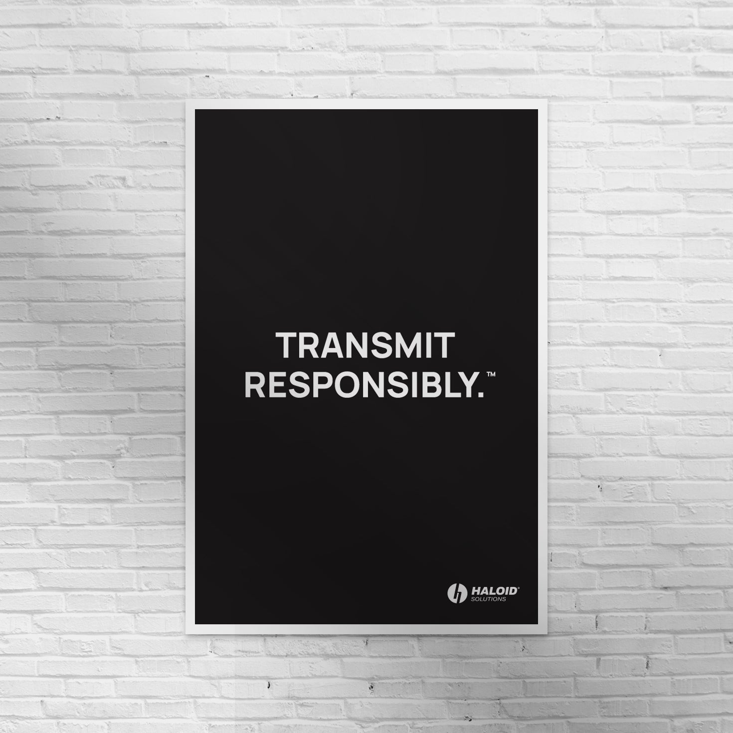Transmit Responsibly Privacy Warning Poster from Haloid - 24” x 36 ...