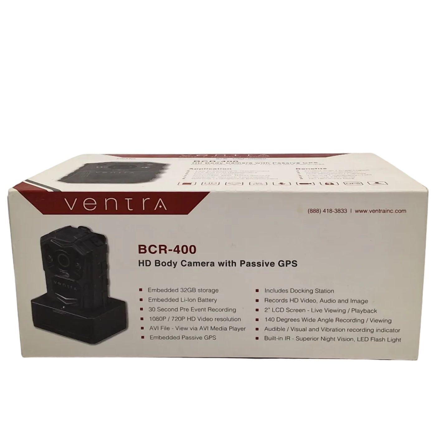 Ventra BCR-400 Body Camera - BCR400 — HaloidSolutions.com