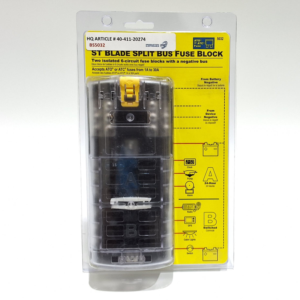 Blue Sea 5032 ST Blade Split Bus Fuse Block — HaloidSolutions.com