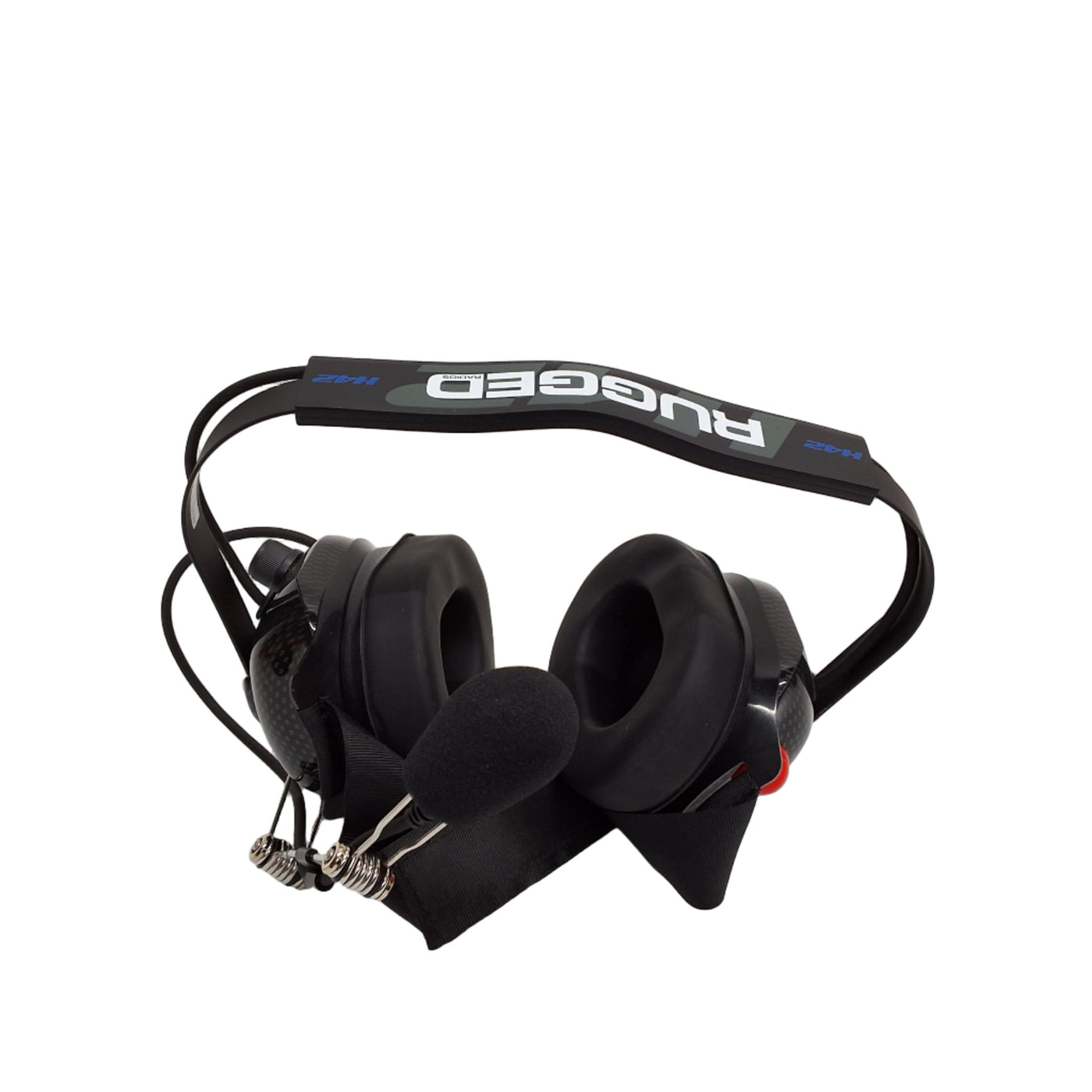 rugged radios H42-CF Behind the Head Headset with Boom Microphone - H4 ...